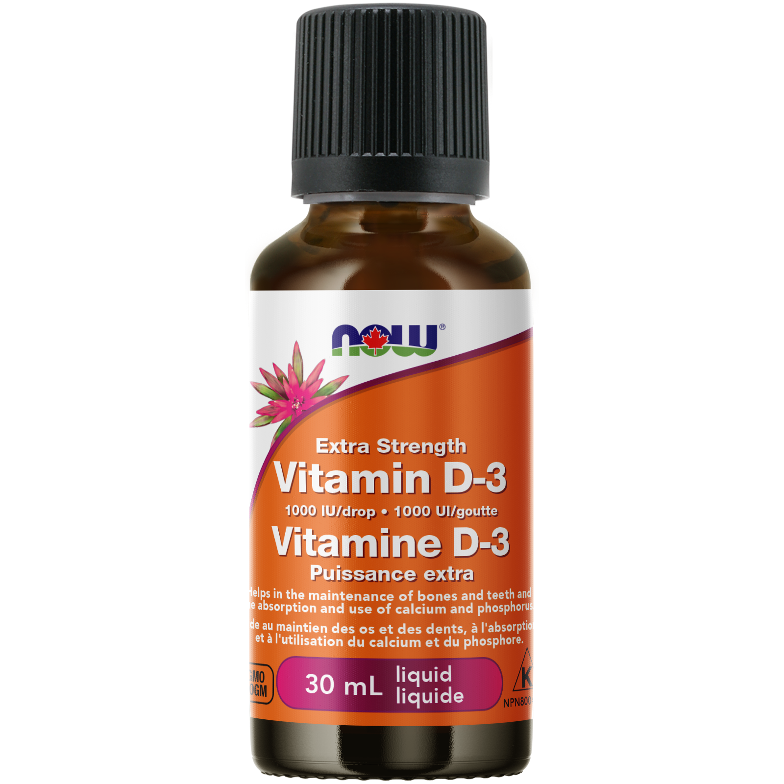 NOW Vit D-3 Liquid Extra Strength 1,000 IU/drop (30 mL) | Goods Health ...