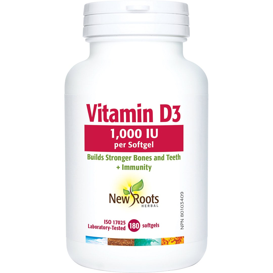 New Roots Vitamin D3 1,000 IU (180 Softgels) at Goods in Kelowna ...